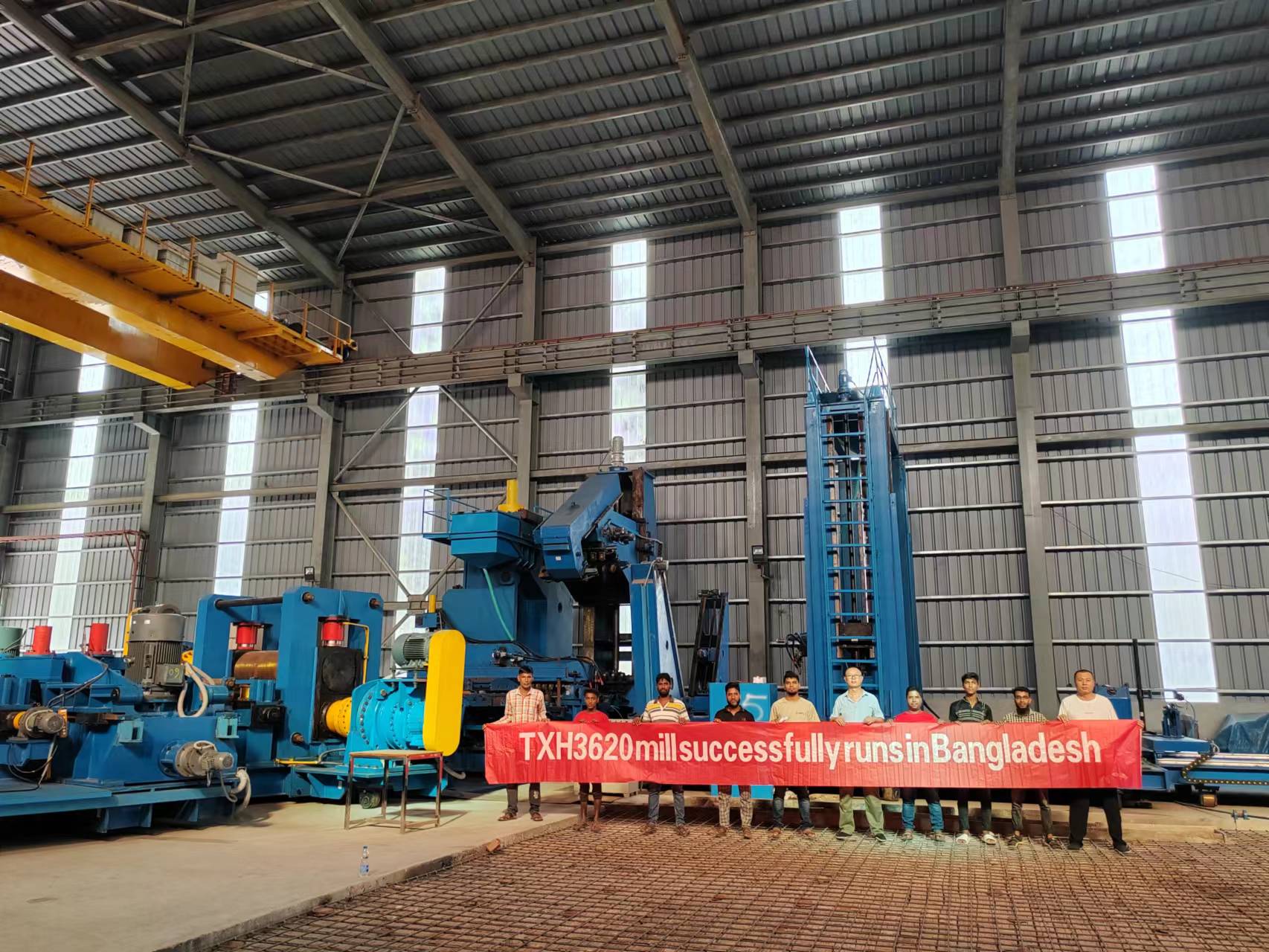 3620 Spiral Pipe Mill in Bangladesh - Hebei TianxiangHao Metallurgical ...